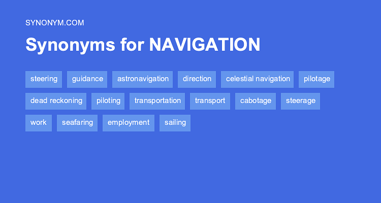 Another Word For NAVIGATION Synonyms Antonyms