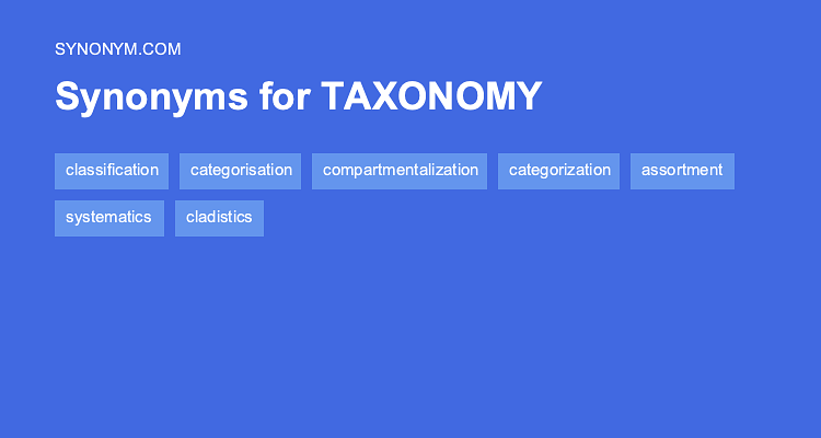 Another Word For TAXONOMY Synonyms Antonyms