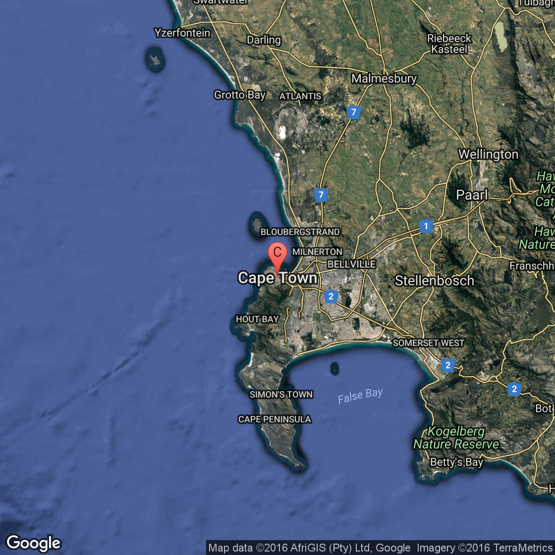 University Of Cape Town South Africa Map